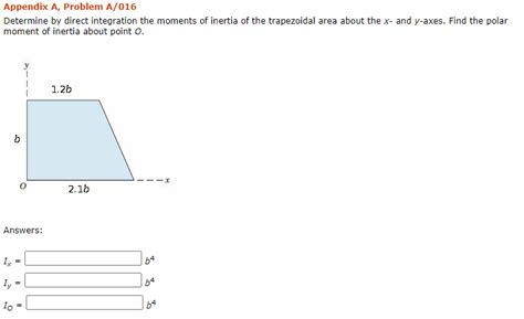 solved appendix a problem a 016 determine by direct