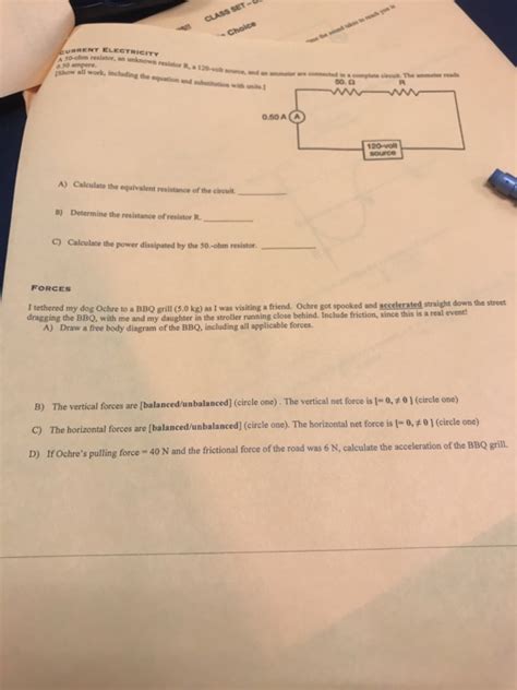 Solved ELECTR CITY E S Ohm Resistor An Unknows Resistor Chegg Com