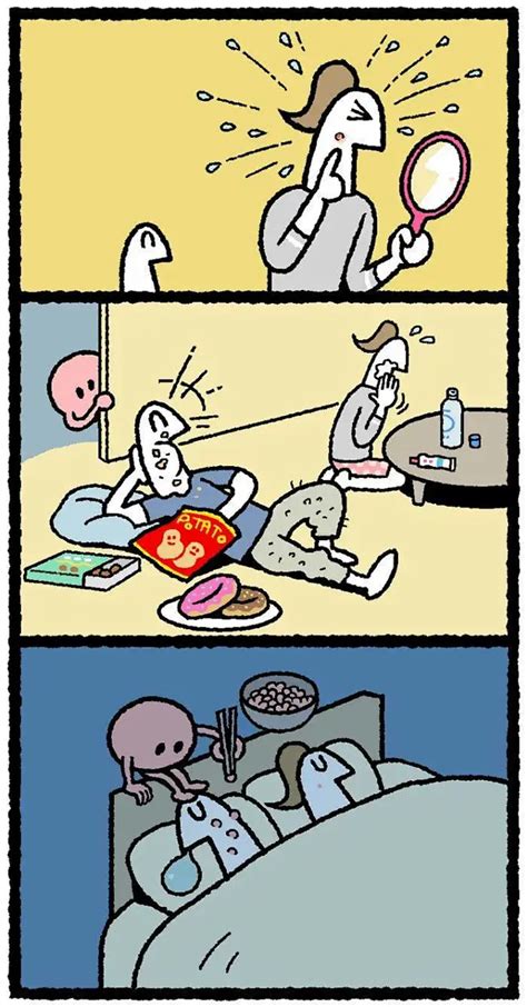 很难懂！外网爆火的内涵插画 主动设计米田整理 花瓣网