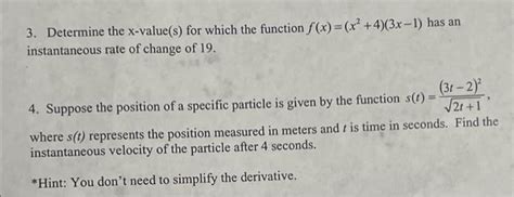 solved 3 determine the x value s for which the function