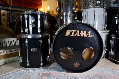 Tama Artstar Es 3 Piece Drum Kit In Jet Black 1994 Hornys Drums