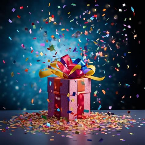 Confetti Explosion Cake Box At Mary Sprent Blog