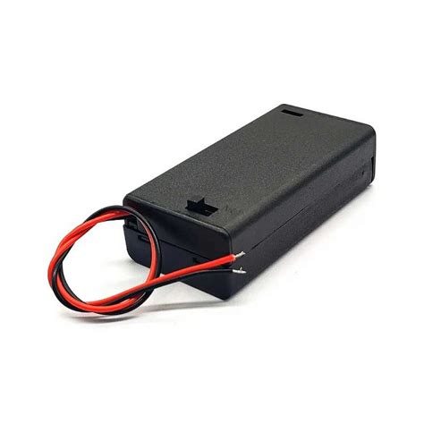 Suporte Para 2 Pilhas Aa Com Chave On Off Bit Maker Arduinos Módulos Sensores 3d E Robótica