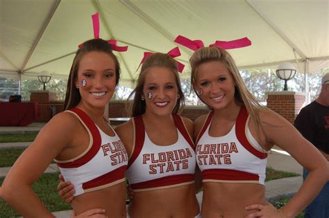 Nfl And College Cheerleaders Photos Florida State Cheerleaders Are