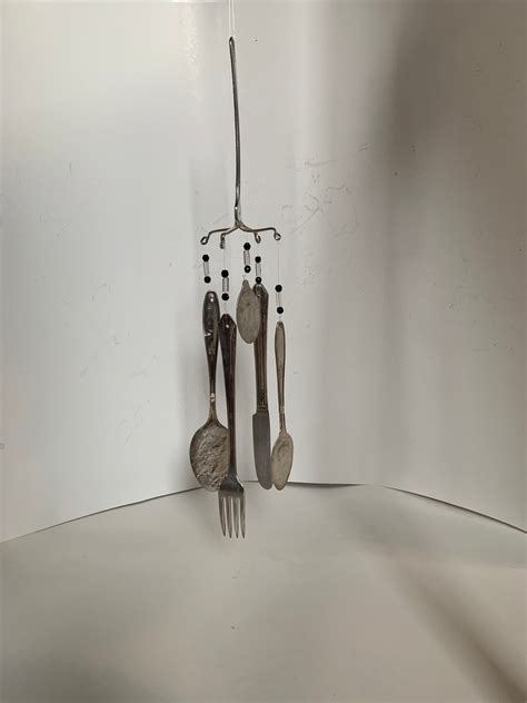 Fork Compass Windchime Etsy
