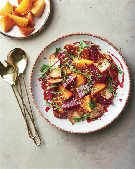 Seared Halloumi And Orange Glazed Beet Salad Taste Canada