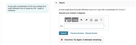 Solved X Rays With A Wavelength Of 0 24 Nm Undergo