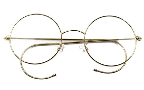 47mm Agstum Antique Vintage Round Glasses Wire Rim Eyeglasses Spectacles Prescription Optical Rx