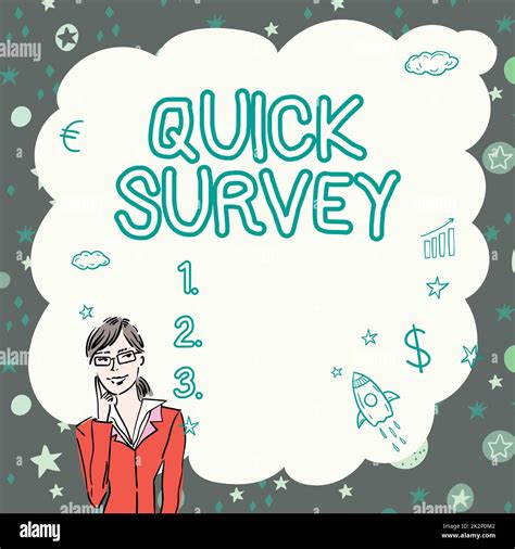 Inspiration Showing Sign Quick Survey Word Written On Conduct Fast