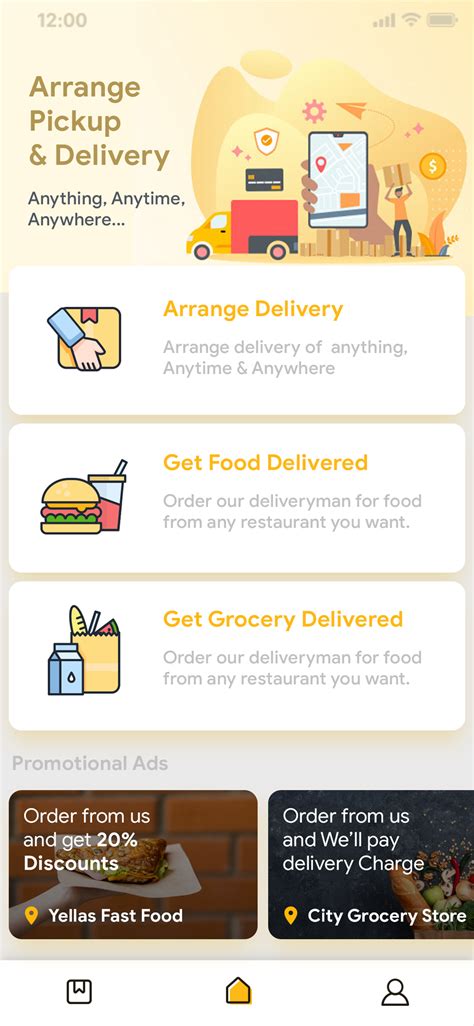 Modern Courier Delivery Android App Template Ios App Template Hmtl Css