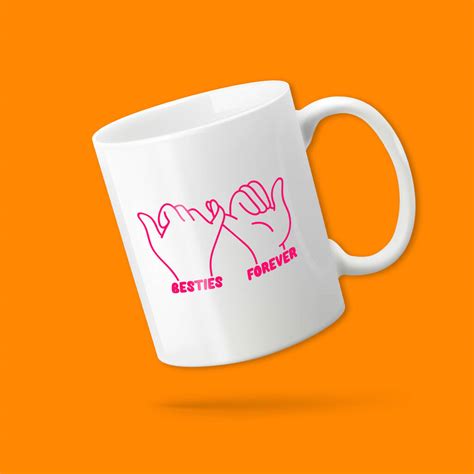 Besties Forever Pinkie Promise Mug By Fighty Pants