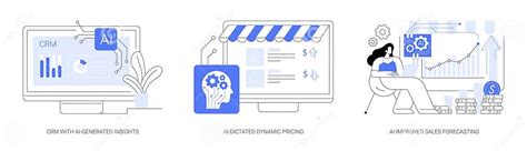 Ai Technology In Sales Abstract Concept Vector Illustrations Stock Vector Illustration Of