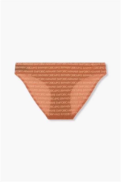 Emporio Armani Underwear엠포리오 아르마니 언더웨어 여성 자수 로고 패턴 메쉬 브리프 Si