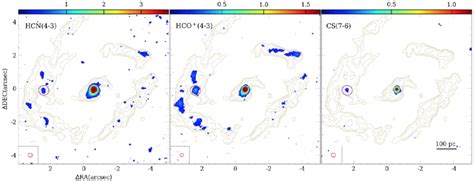 Integrated Intensity Maps Of The Dense Gas Tracers Hcn4 3 Hco