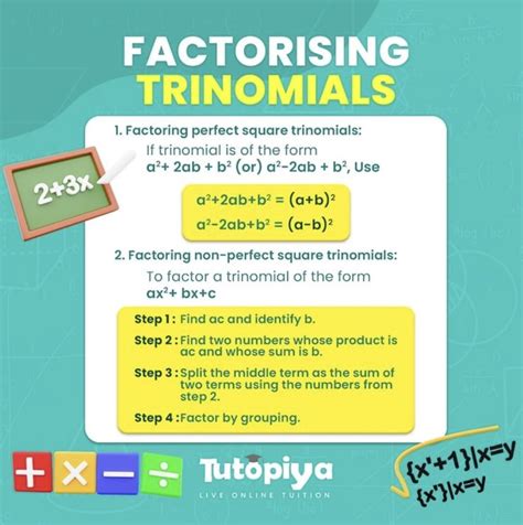 Master Factorising Trinomials Cambridge Igcse Mathematics Tutopiya