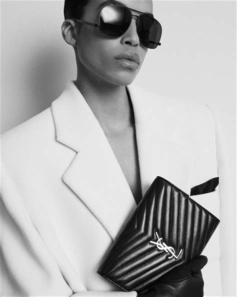 Cassandre MatelassÉ Flap Pouch In Lambskin Saint Laurent