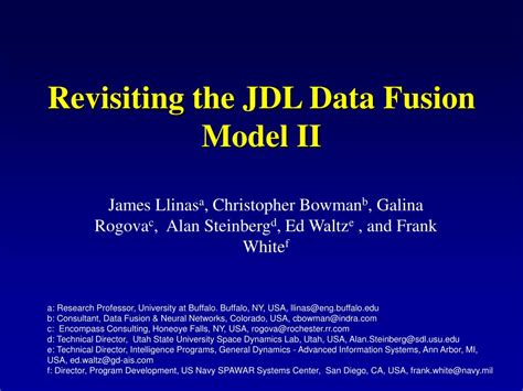 ppt revisiting the jdl data fusion model ii powerpoint presentation