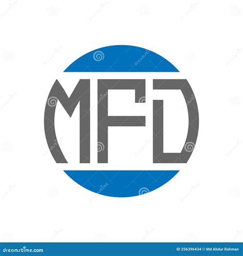 Mfd Letter Logo Design On White Background Mfd Creative Initials