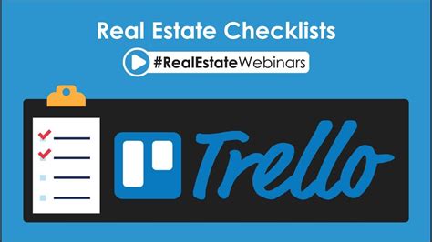 Real Estate Checklists And Trello For Agents Youtube