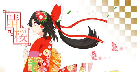 東方 東方和服合同第五弾『晴桜 Hare Sakura 』 Poluのイラスト Pixiv
