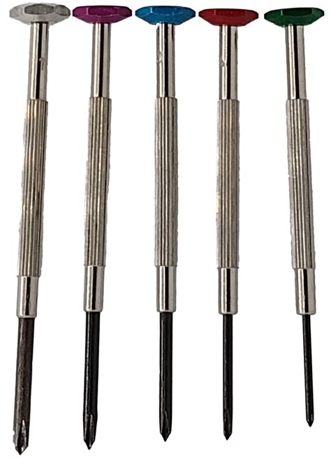 5 Piece Mini Crosspoint Screwdriver Set Squires Tools