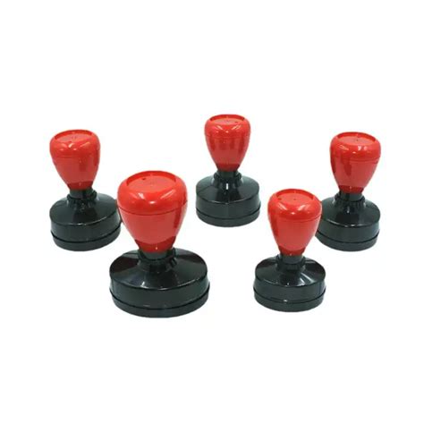 플래시 스탬프 작성용 플라스틱 자동 잉크 스탬프 케이스 고무 패드 재료 용품