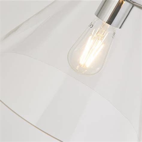 Pyramid Pendant Chrome And Glass Smyths Homevalue