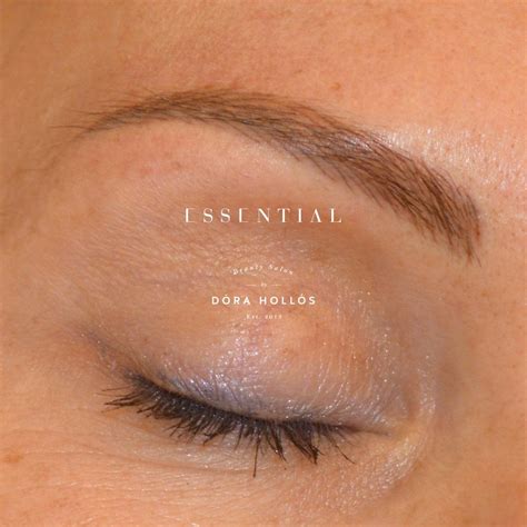 Perfect Natural Looking Eyebrow Tattoo By Dóra Hollós