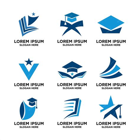 Ensemble De Modèles De Conception De Logo éducatif Pack De Modèles De