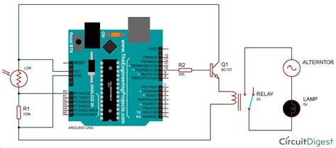 Arduino Light Sensor Circuit Using Ldr