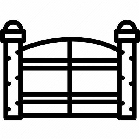 Entrance Exit Gate Home House Icon Download On Iconfinder