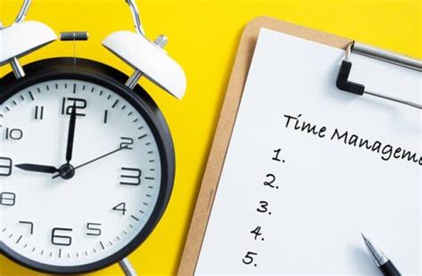 Managing Time Effectively