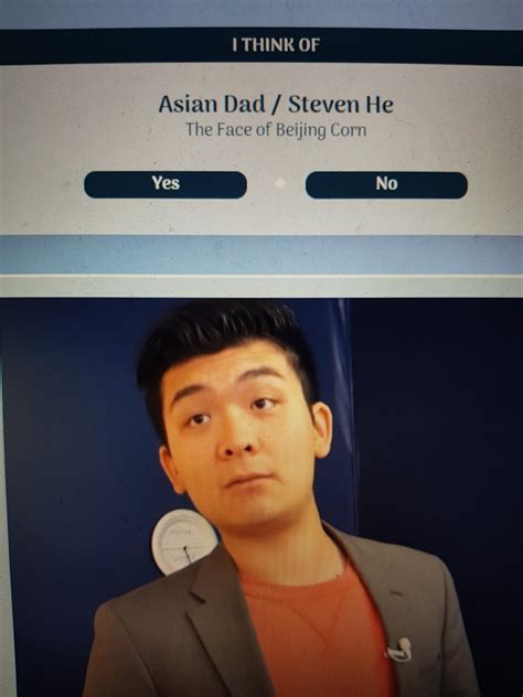 Guessing Steven He On Akinator And It Said The Face Of Beijing Corn