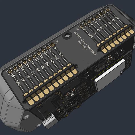 Esp32 Addon Board Kit Wifi Backpack With A 3d Printed Case For Flipper