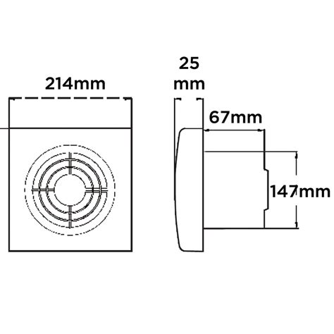 Tdx Bathroom Extractor Fan With Motion Sensor White Trade Depot