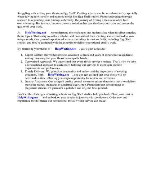 Egg Shell Thesis Download Free Pdf Concrete Tooth Enamel