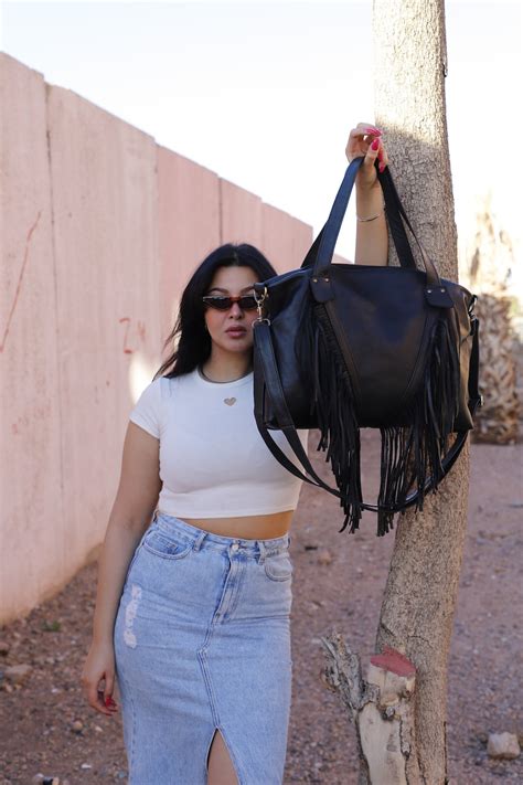 Black Fringed Leather Bag Black Leather Fringe Bag Black Fringe