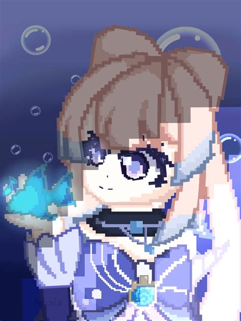 Pixel Kokomi Drawing Genshin Impact Hoyolab