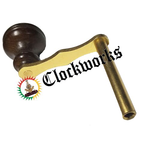 Walnut Grandfather Clock Crank For Cable Driven Clocks Clockworks
