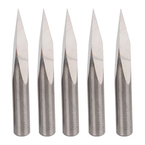 Carbide Steel 20 Degree 6mm Cnc Router Triangular Pyramid Engraving