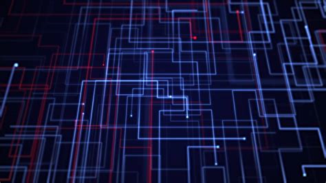 Abstract Blue Tech Computer Circuit Board Styled Background With Fast