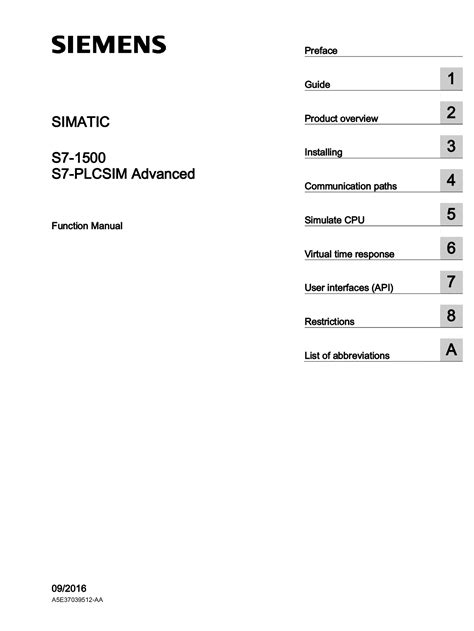 SOLUTION S7 Plcsim Advanced Function Manual En Us En Us Studypool