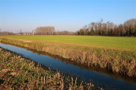 Premium Photo Po Valley Panorama Landscape Characteristic Fields