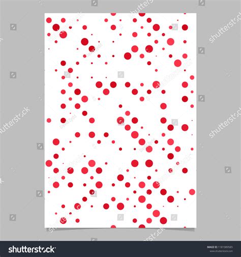 Red Abstract Dot Pattern Brochure Background Stock Vector Royalty Free 1181989585 Shutterstock