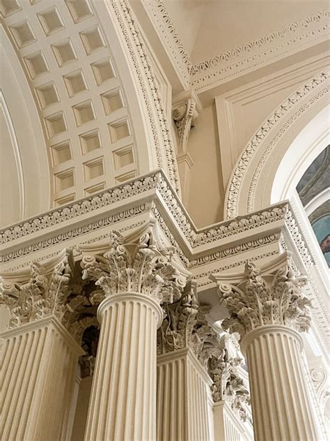 Corinthian Style Classic Aesthetic Column Wallpaper Wall And Details