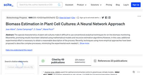 Biomass Estimation In Plant Cell Cultures A Neural Network Approach