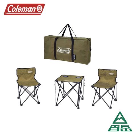 Coleman 緊湊桌椅組 綠橄欖 Cm 38841 【士林百岳】原廠正貨，實體店面有保障 蝦皮購物