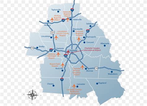 South Carolina Airports Map