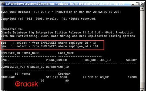 Run Oracle SQL Script From Command Line In Windows