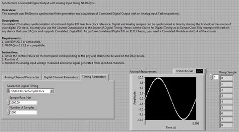 Synchronize Correlated Digital Output With Analog Input Using Ni Daqmx